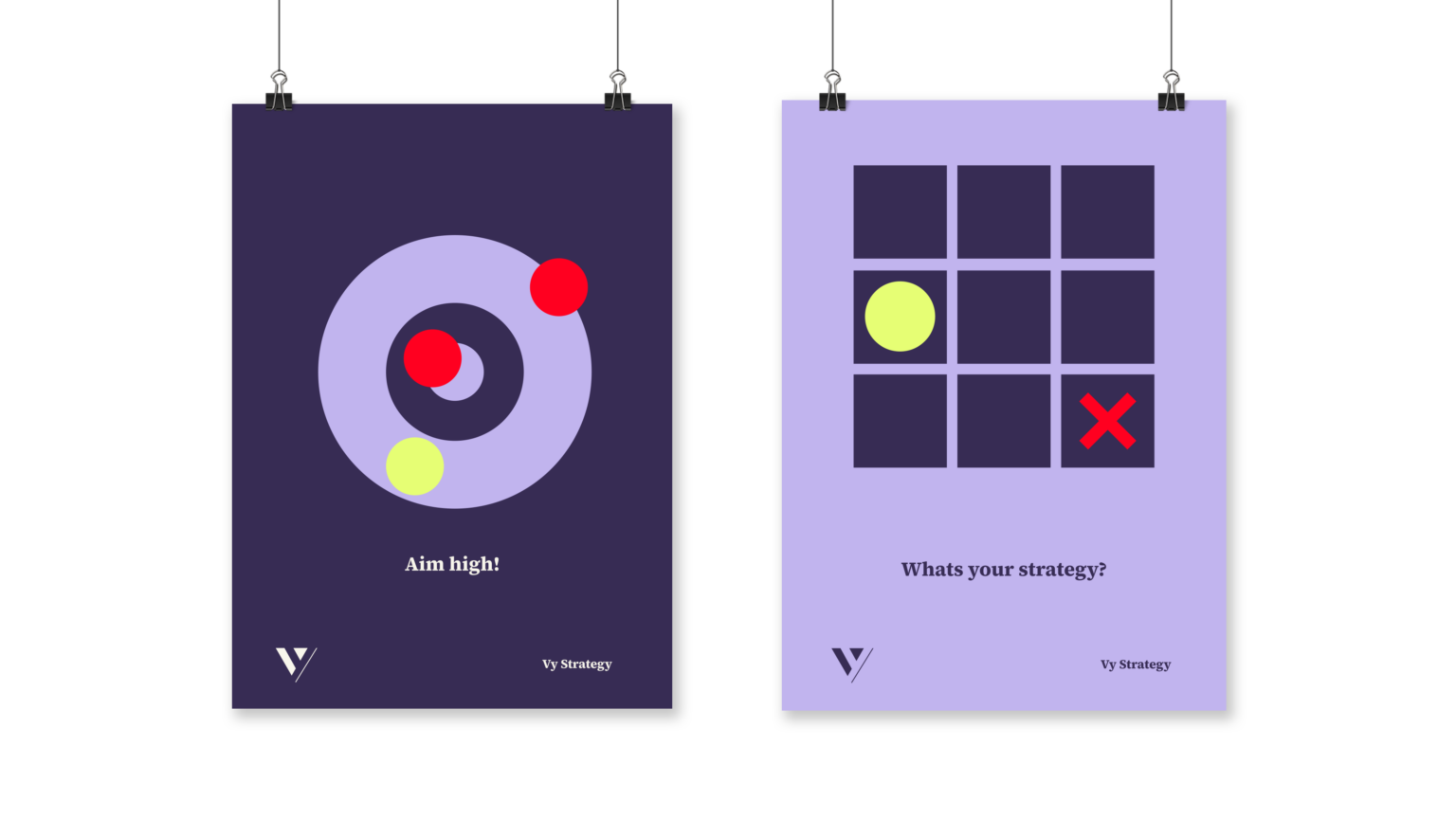 Logo og visuell identitet for Vy Strategy